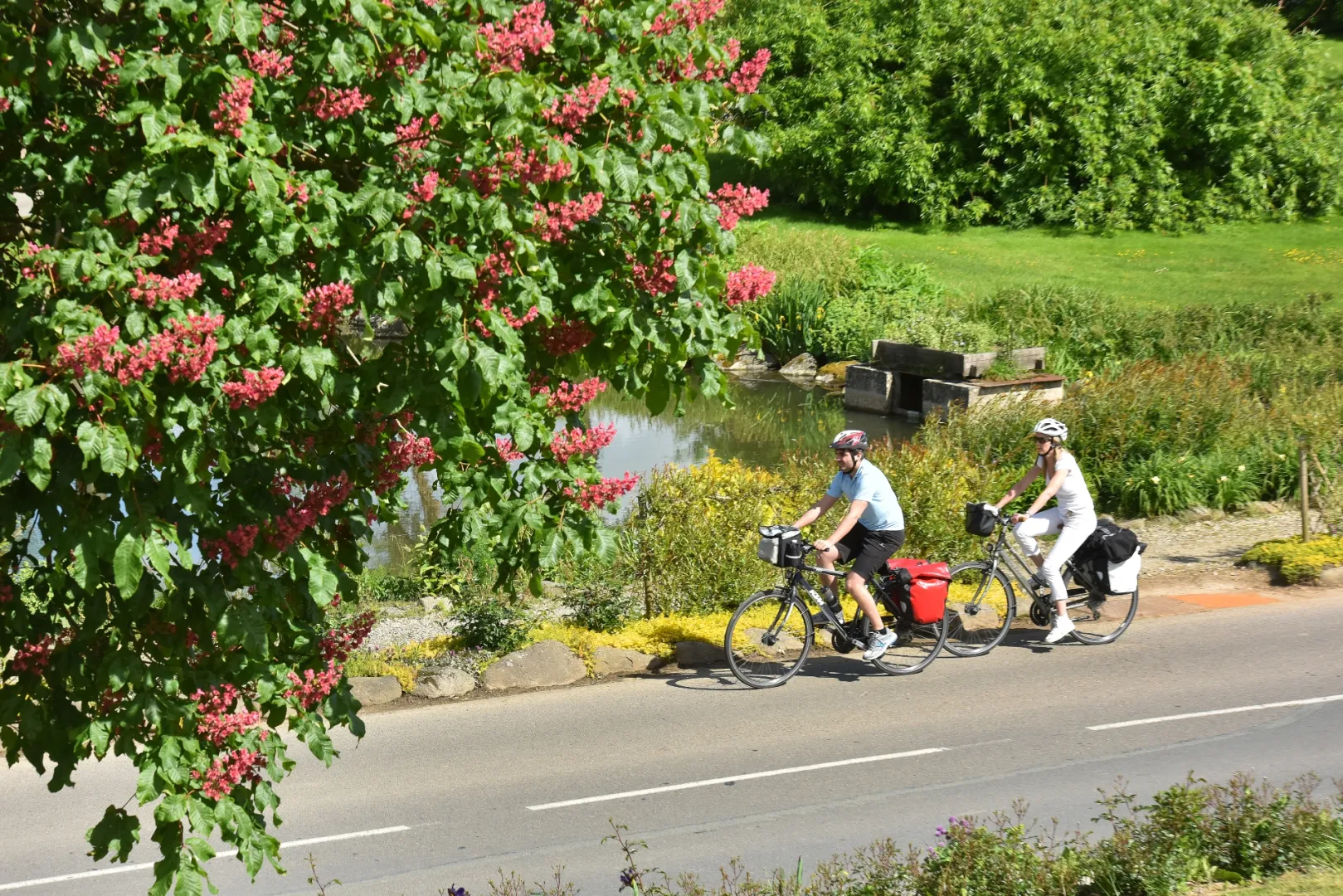 Balade à vélo autour du village fleuri de Stt-Frimbault et ses vergers ...